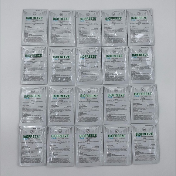 BioFreeze | Other | 325 Biofreeze Professional Gel Mentholpain Relieving Gel 3ml Packets | Poshmark